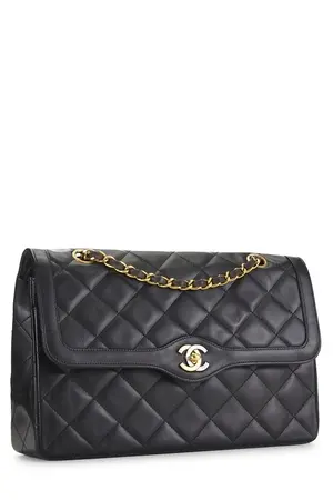 Chanel Quilted Lambskin Paris Limited Double Flap Jumbo
