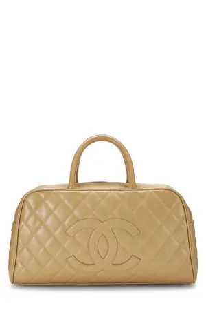 Chanel Quilted Caviar Bowler Bag
