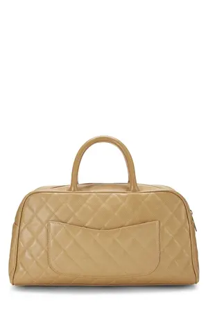 Chanel Quilted Caviar Bowler Bag