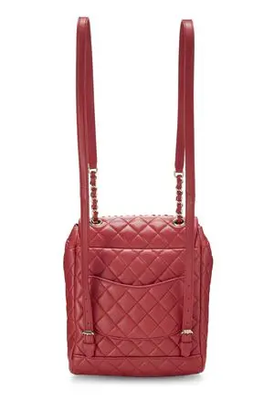 Chanel Quilted Lambskin Urban Spirit Backpack - Red