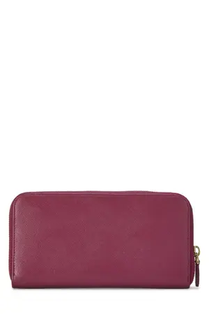 Prada Saffiano Zip Around Wallet