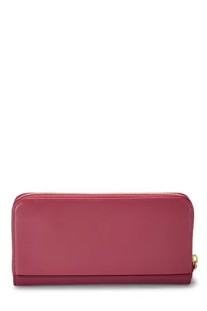 Prada Saffiano Zip Around Wallet