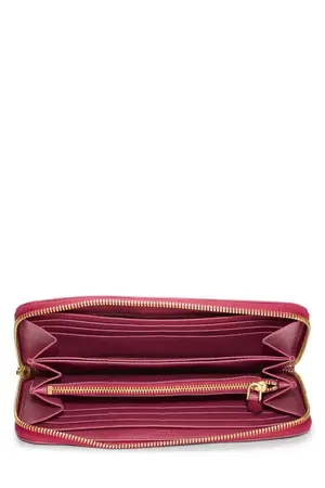 Prada Saffiano Zip Around Wallet