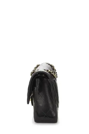 Chanel Quilted Lambskin Double Flap Bag - Black