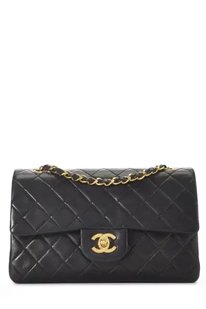 CHANEL Chanel Quilted Lambskin Classic Double Flap Medium Shoulder Bag