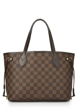 LOUIS VUITTON Damier Ebene Tote - Brown