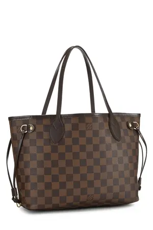 LOUIS VUITTON Damier Ebene Tote - Brown