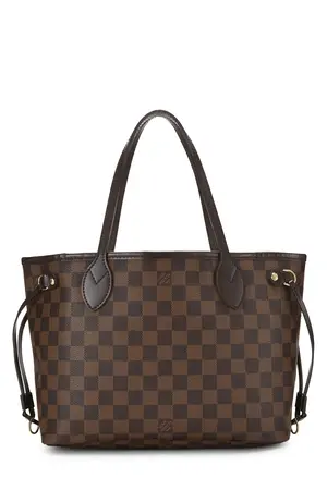 LOUIS VUITTON Damier Ebene Tote - Brown