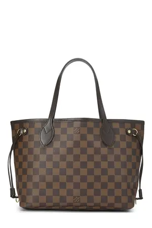 LOUIS VUITTON Damier Ebene Tote - Brown