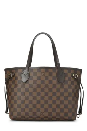 LOUIS VUITTON Damier Ebene Tote - Brown