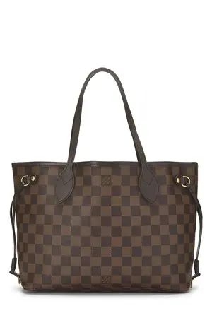 LOUIS VUITTON Damier Ebene Tote - Brown