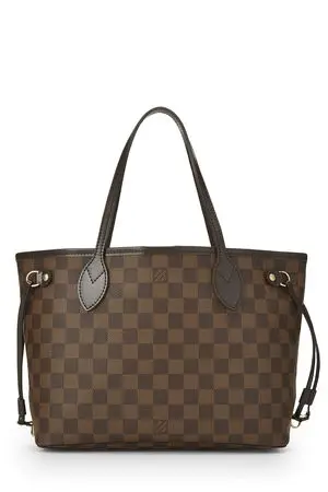 LOUIS VUITTON Damier Ebene Tote - Brown