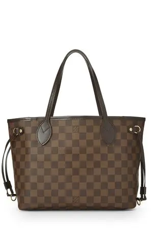 LOUIS VUITTON Damier Ebene Tote - Brown