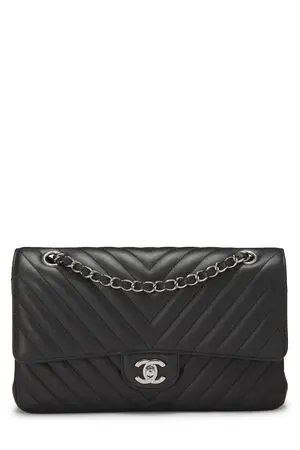 CHANEL Chanel Chevron Lambskin Classic Double Flap Medium