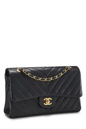 Chanel Chevron Lambskin Classic Double Flap Medium