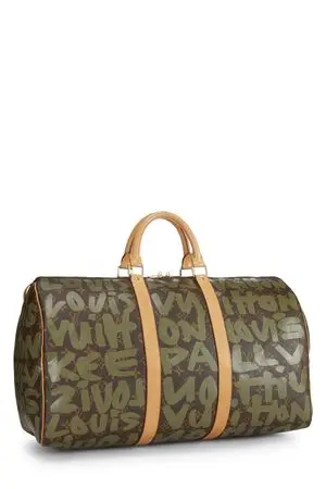 LOUIS VUITTON Stephen Sprouse X Monogram Graffiti Keepall 50