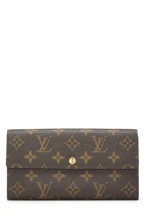 LOUIS VUITTON Monogram Canvas Sarah Wallet