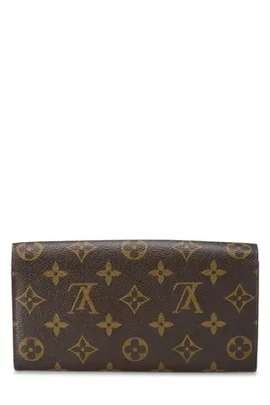 LOUIS VUITTON Monogram Canvas Sarah Wallet - Brown