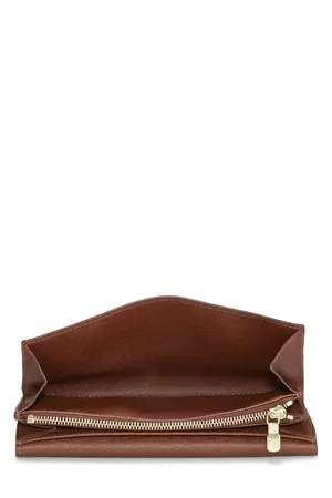 LOUIS VUITTON Monogram Canvas Sarah Wallet - Brown