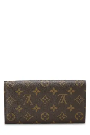 LOUIS VUITTON Monogram Canvas Sarah Wallet - Brown