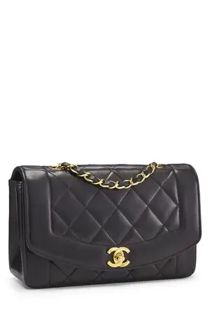 Chanel Quilted Lambskin Diana Flap