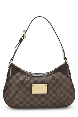 LOUIS VUITTON Damier Ebene Thames Shoulder Bag - Brown