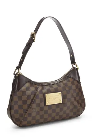 LOUIS VUITTON Damier Ebene Thames Shoulder Bag - Brown