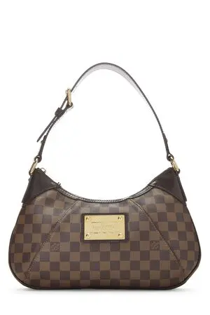 LOUIS VUITTON Damier Ebene Thames Shoulder Bag - Brown
