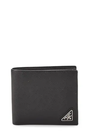 Prada Saffiano Bifold Wallet - Black