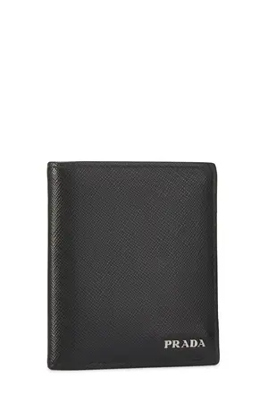 Prada Saffiano Bifold Wallet - Black