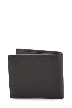 Prada Saffiano Bifold Wallet - Black