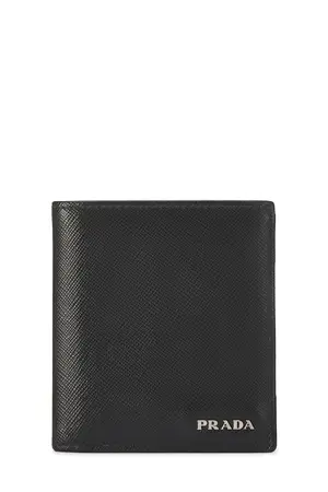 Prada Saffiano Bifold Wallet - Black