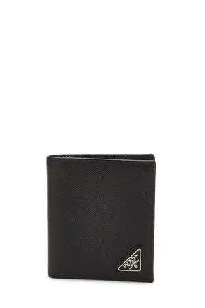 Prada Saffiano Bifold Wallet - Black