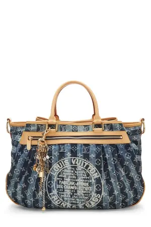 LOUIS VUITTON Monogram Denim Cabas Raye