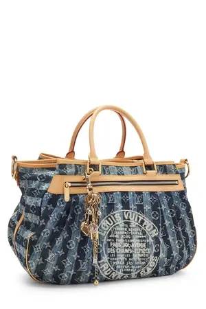 LOUIS VUITTON Monogram Denim Cabas Raye