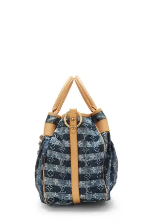 LOUIS VUITTON Monogram Denim Cabas Raye
