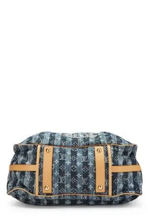 LOUIS VUITTON Monogram Denim Cabas Raye