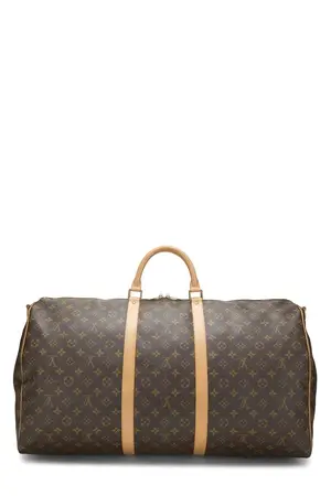 LOUIS VUITTON Monogram Keepall Bandouliere 60 - Brown