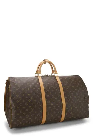 LOUIS VUITTON Monogram Keepall Bandouliere 60 - Brown