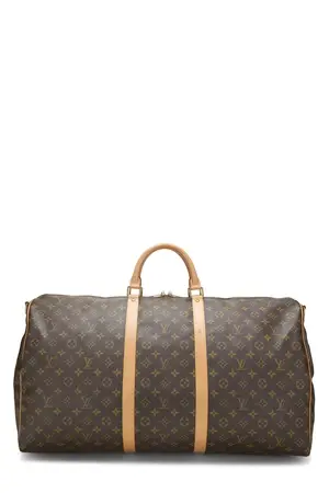 LOUIS VUITTON Monogram Keepall Bandouliere 60 - Brown