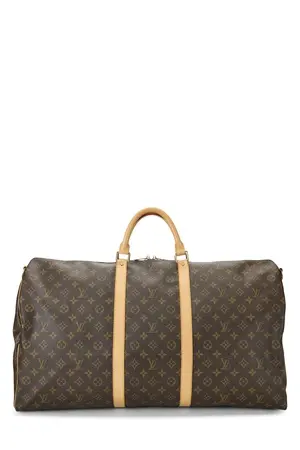 LOUIS VUITTON Monogram Keepall Bandouliere 60 - Brown