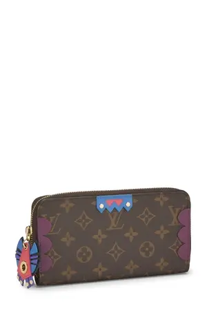 LOUIS VUITTON Monogram Canvas Totem Zippy Continental Wallet - Purple