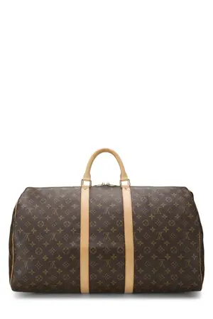 LOUIS VUITTON Monogram Keepall 55 - Brown