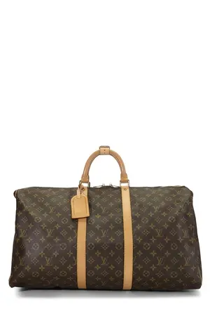LOUIS VUITTON Monogram Keepall 55 - Brown