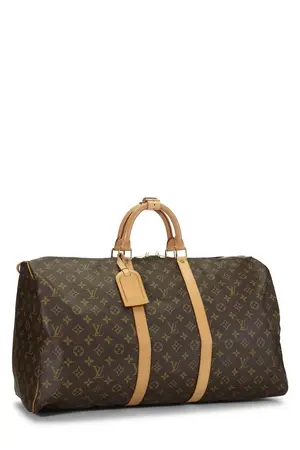 LOUIS VUITTON Monogram Keepall 55 - Brown