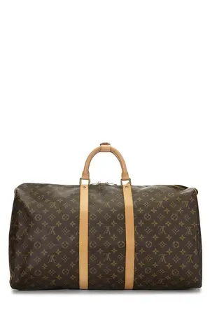 LOUIS VUITTON Monogram Keepall 55 - Brown