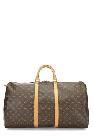 LOUIS VUITTON Monogram Keepall 55 - Brown