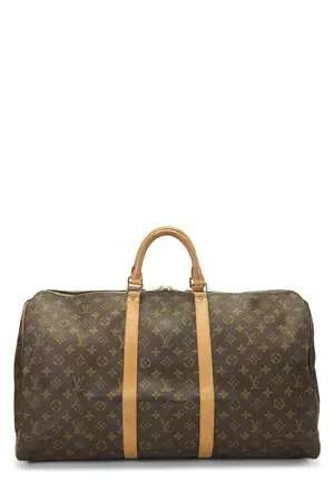 LOUIS VUITTON Monogram Keepall 55 - Brown