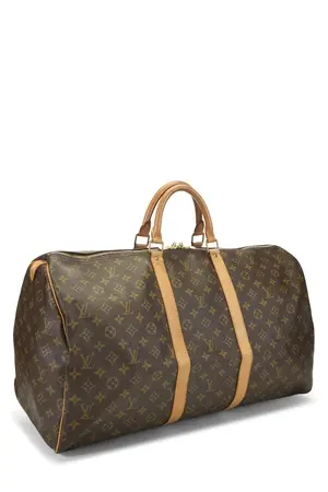LOUIS VUITTON Monogram Keepall 55 - Brown
