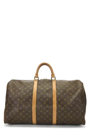 LOUIS VUITTON Monogram Keepall 55 - Brown